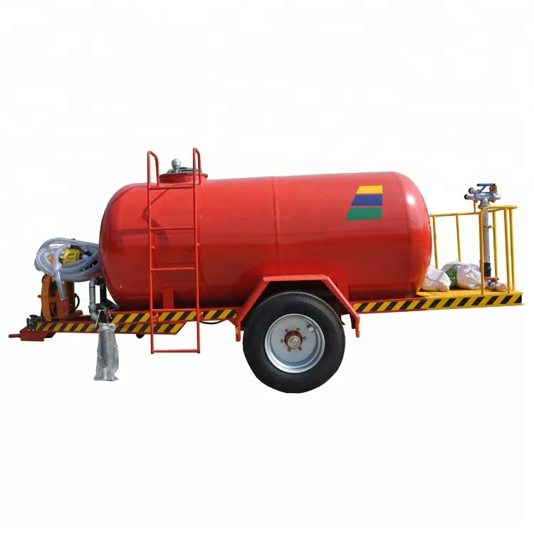 5000l Forest Use Fire Fighting Water Tank Truck Trailer With Pump - Buy ...