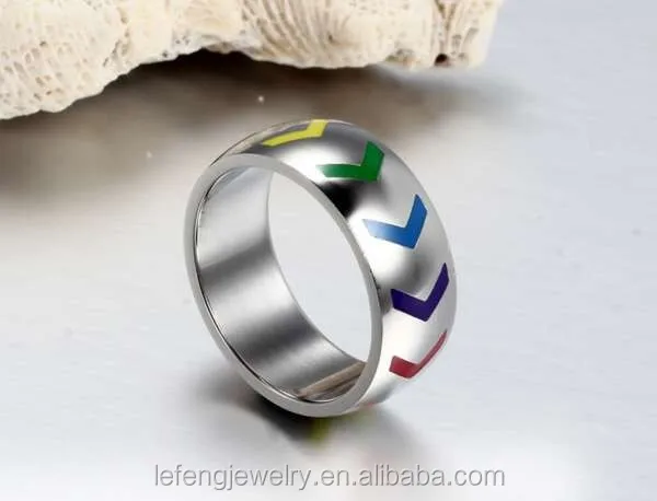 Colorful Silver Lgbt Promise Rings,Silver Gay Mens Promise Rings - Buy ...
