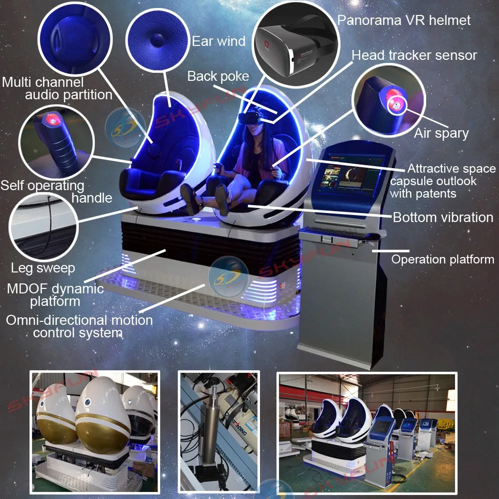 Multi Sitze 360 Grad Interaktive Virtual Reality 9d Kino Simulator ...