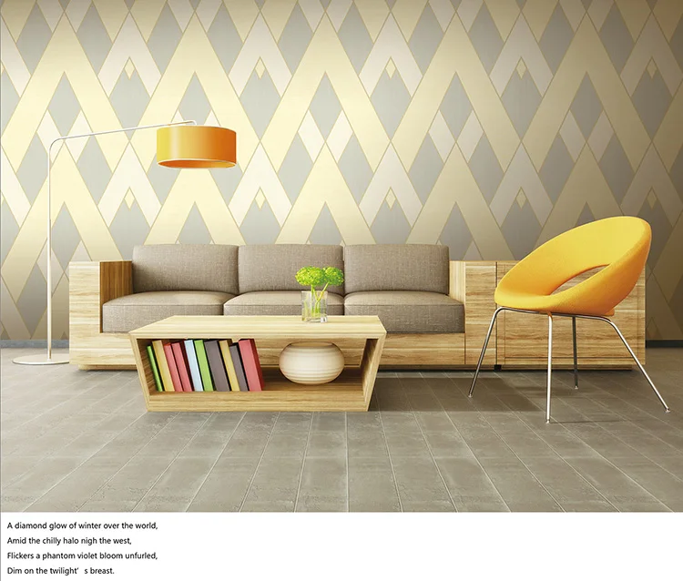 Modern Design 106Cm Pvc Behang 3D Behang Roll| Alibaba.com