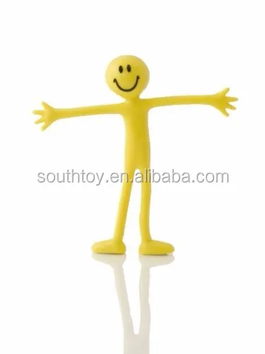 Yellow Smiley Face Bendy Man Bendable Toys - Buy Bendy Man,Bendable ...