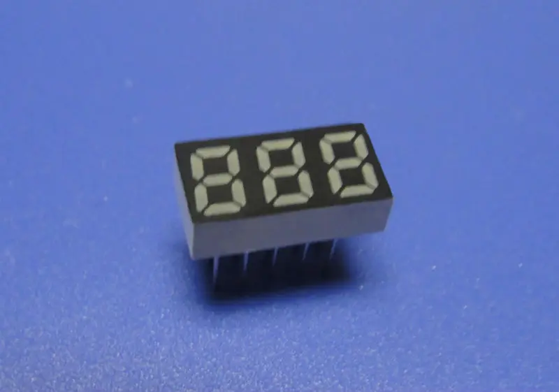 0.25" 3 Digits 7 Segment Mini Digital LED Display - KEM