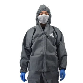 2019thick Dustproof Clothing Split Hooded Protective Clothing Non-woven ...