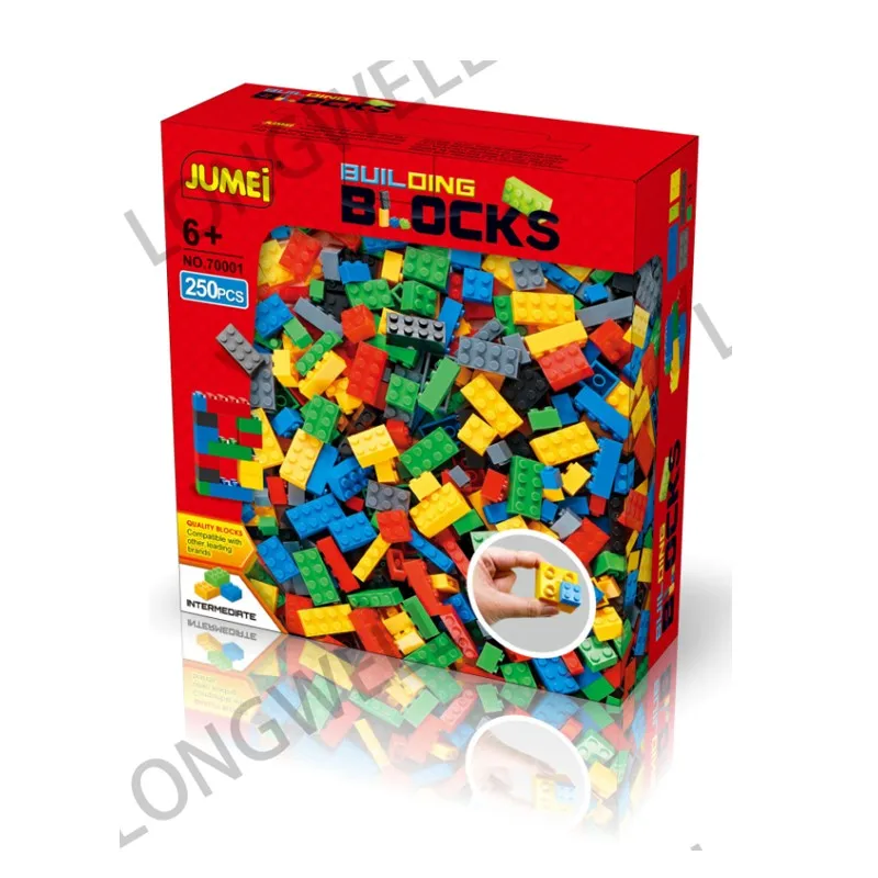 250 Pieces Plastic Classic Building Bricks Kit - DIY Toy