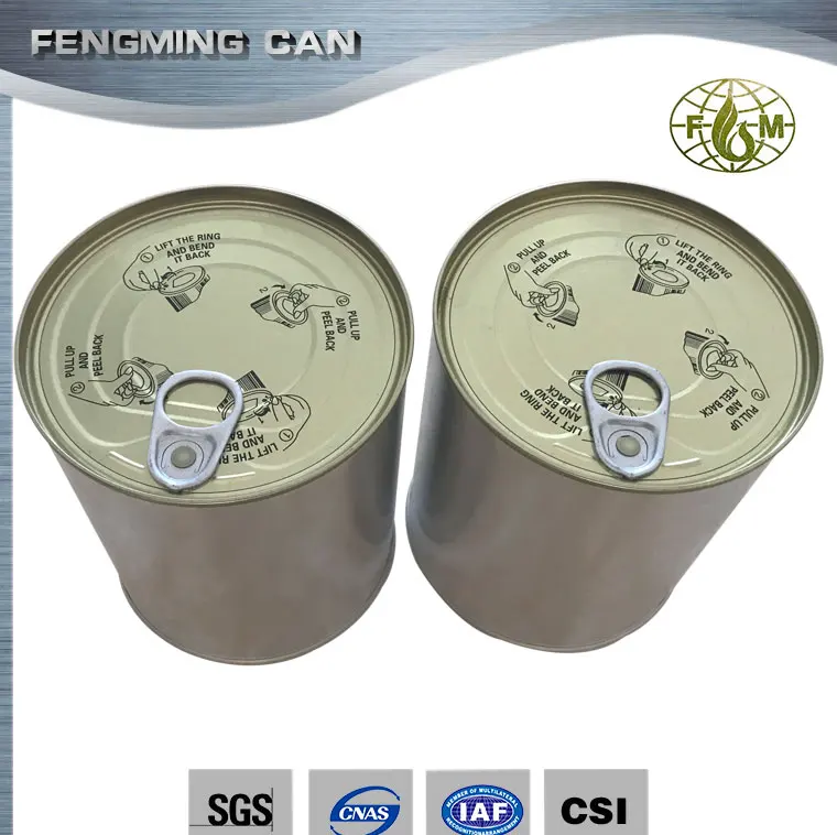 Round/ Rectangular Metal Can / Tin Can With Easy Open Lid - Buy Round ...