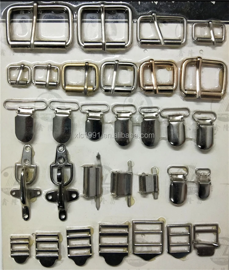 Square Gourd Adjustable Movable Metal Pin Buckle For Suspender Pants ...