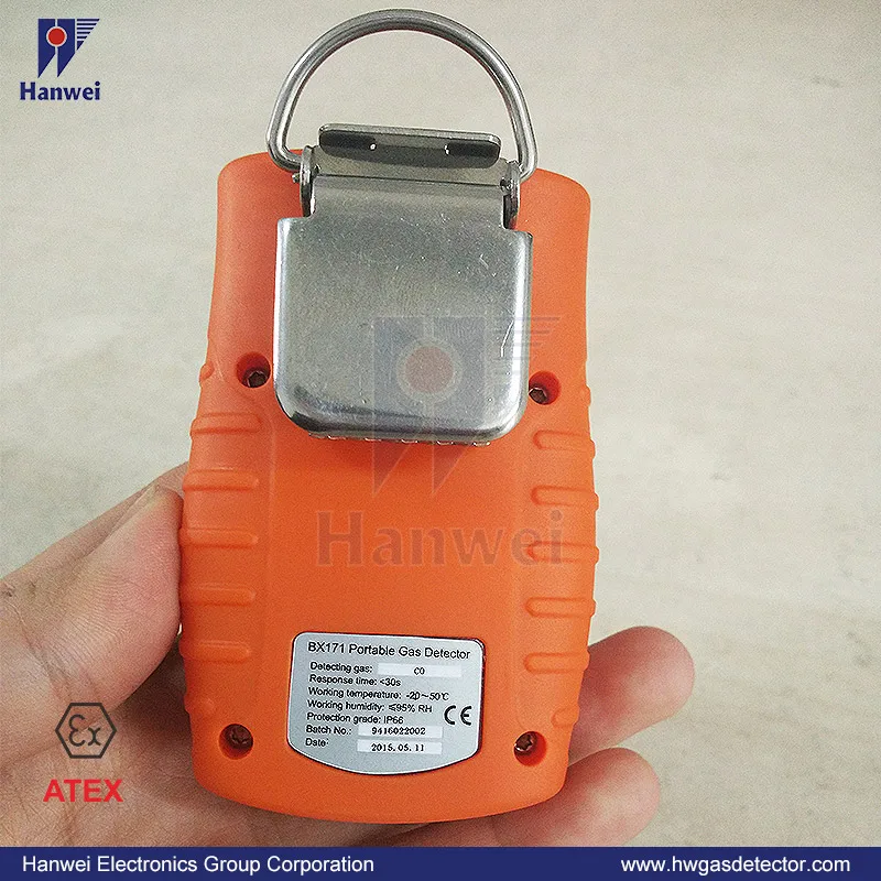 Atex Single Gas Detector Disposable Co Gas Alarm For Lab,Industry,Mine ...