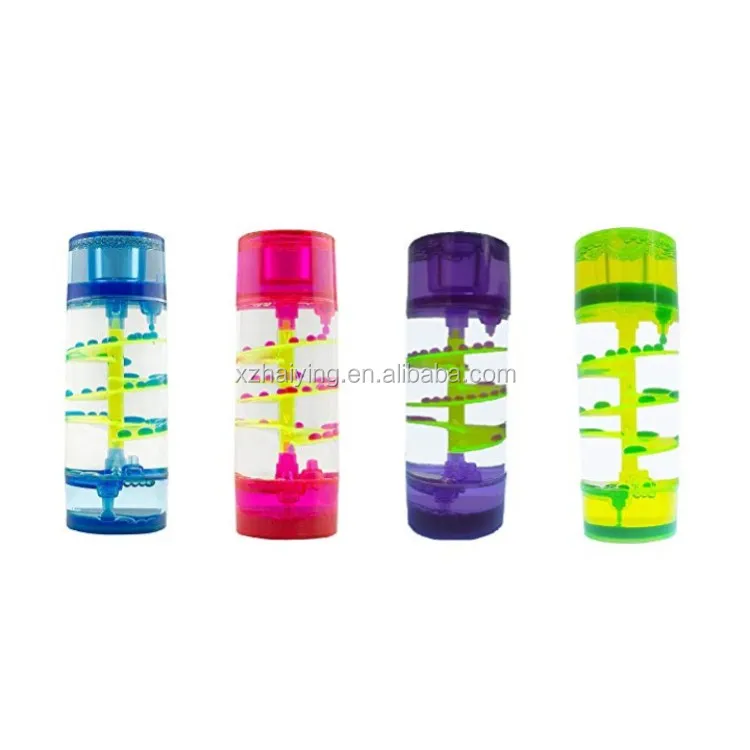 Sensory Play with Liquid Motion Spiral Timer Toy for ADHD