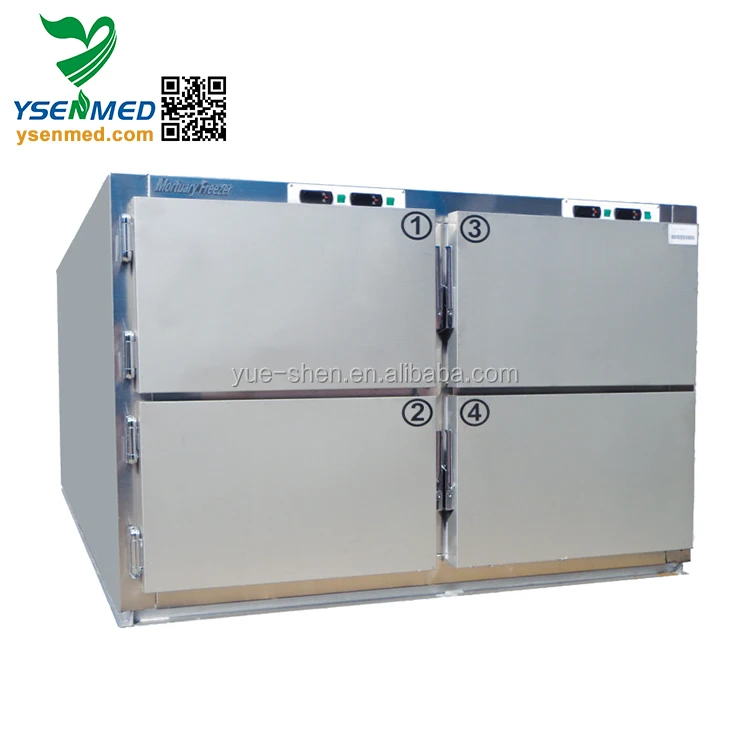 Ysstg0104 Stainless Steel Mortuary Cold Room 4 Bodies Morgue Freezer ...