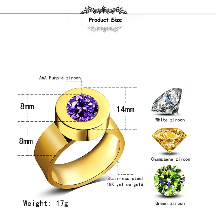 Single Gold Changeable Stone Diamond Ring Design - Buy Changeable Stone ...