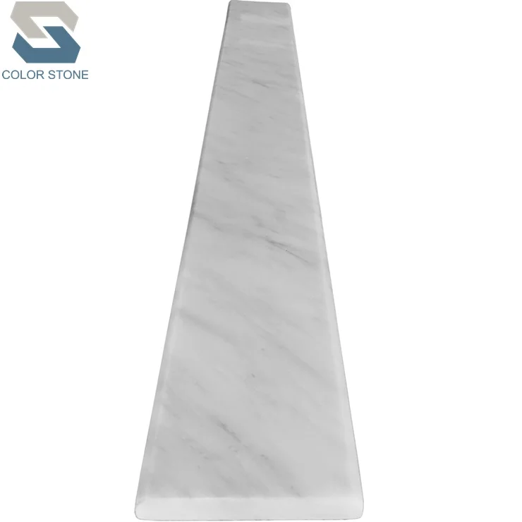 Polished White Bianco Carrara Marble Window Sill With Beveled Edge ...