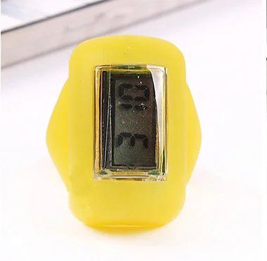 Very Cute Fashion Mini Ring Watch/ Silicone Digital Watch Ring For Kid ...