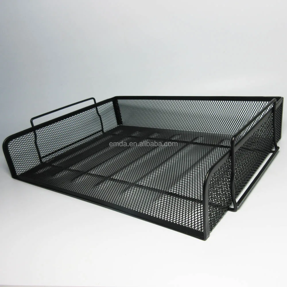 Stackable Metal Mesh File Organizer - EMDA Office Trays