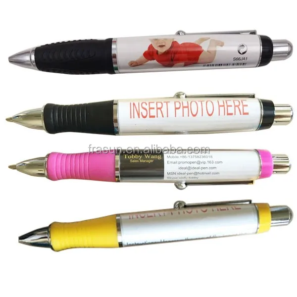 Custom Promotional Photo Insert Ball Pen, Picture Ballpoint Pen ...