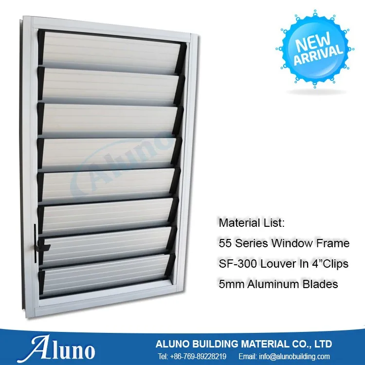 Aluminum Blade Shutter Windows Jalousie Windows - Buy Aluminium Blade ...