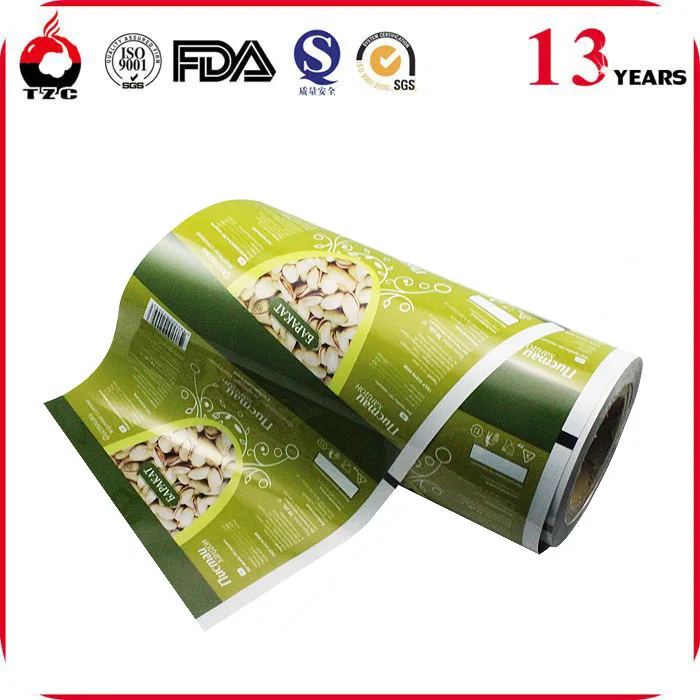 Customized Printed Metalized Plastic Packaging Film Roll - Buy ...