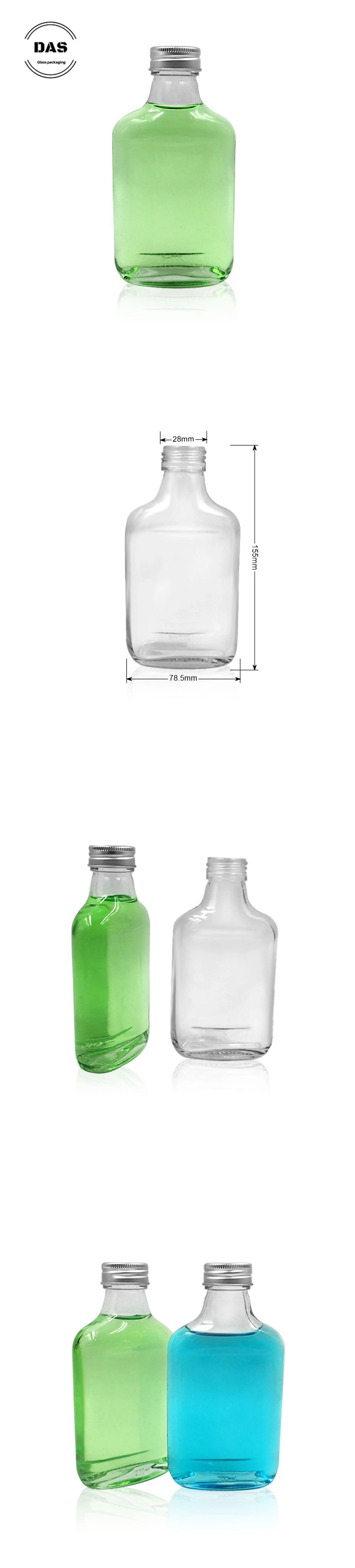 200 Ml Clear Glass Flask Bottles With 28mm Mca Screw Cap Buy Glass