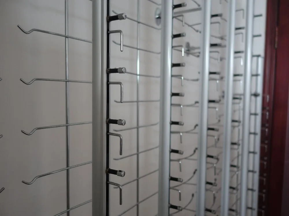 Wall Mounted Lockable Glasses Display Rods - Secure & Stylish