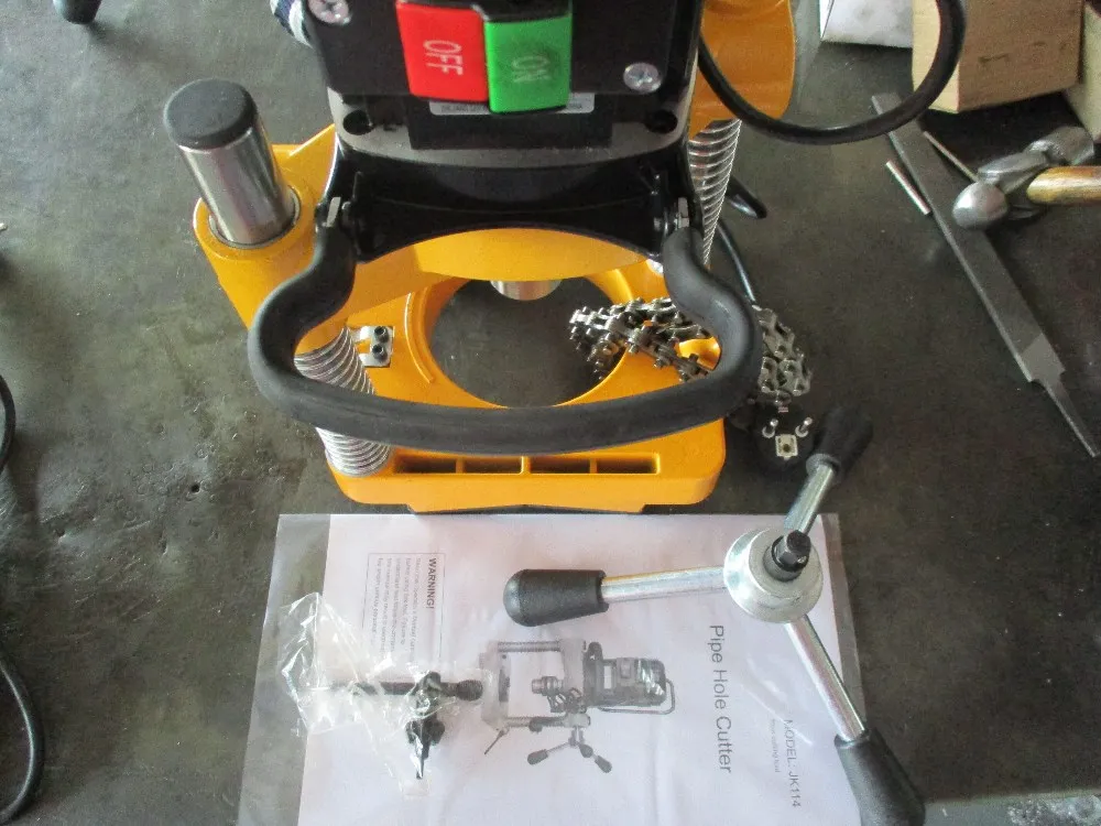 SUNTECHMACH Steel Pipe Hole Cutting Machine - 4 Inch Diameter