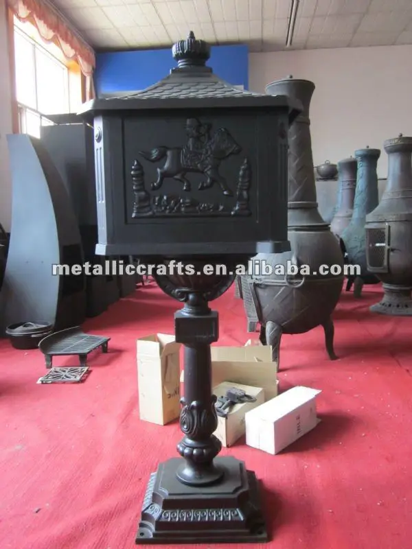 Durable Cast Iron Mailbox with Weather-Resistant Finish