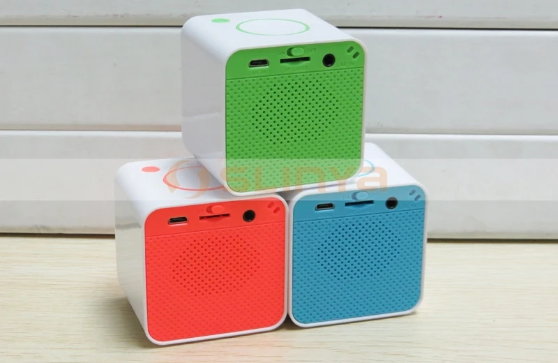 3w Mini Small Square Tf/sd Card Audio Line Portable Wireless Speaker ...