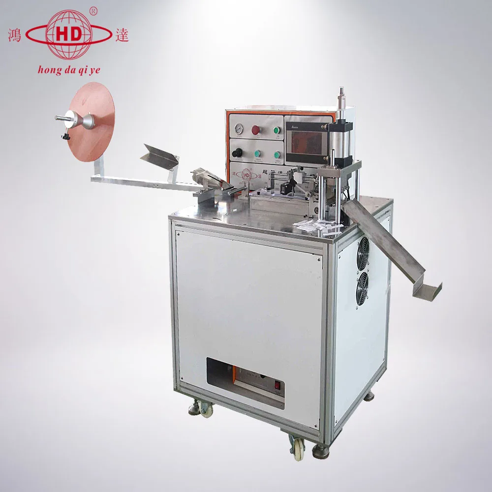 Ultrasonic Automatic Woven Fabric Label Cutting And Folding Machine ...