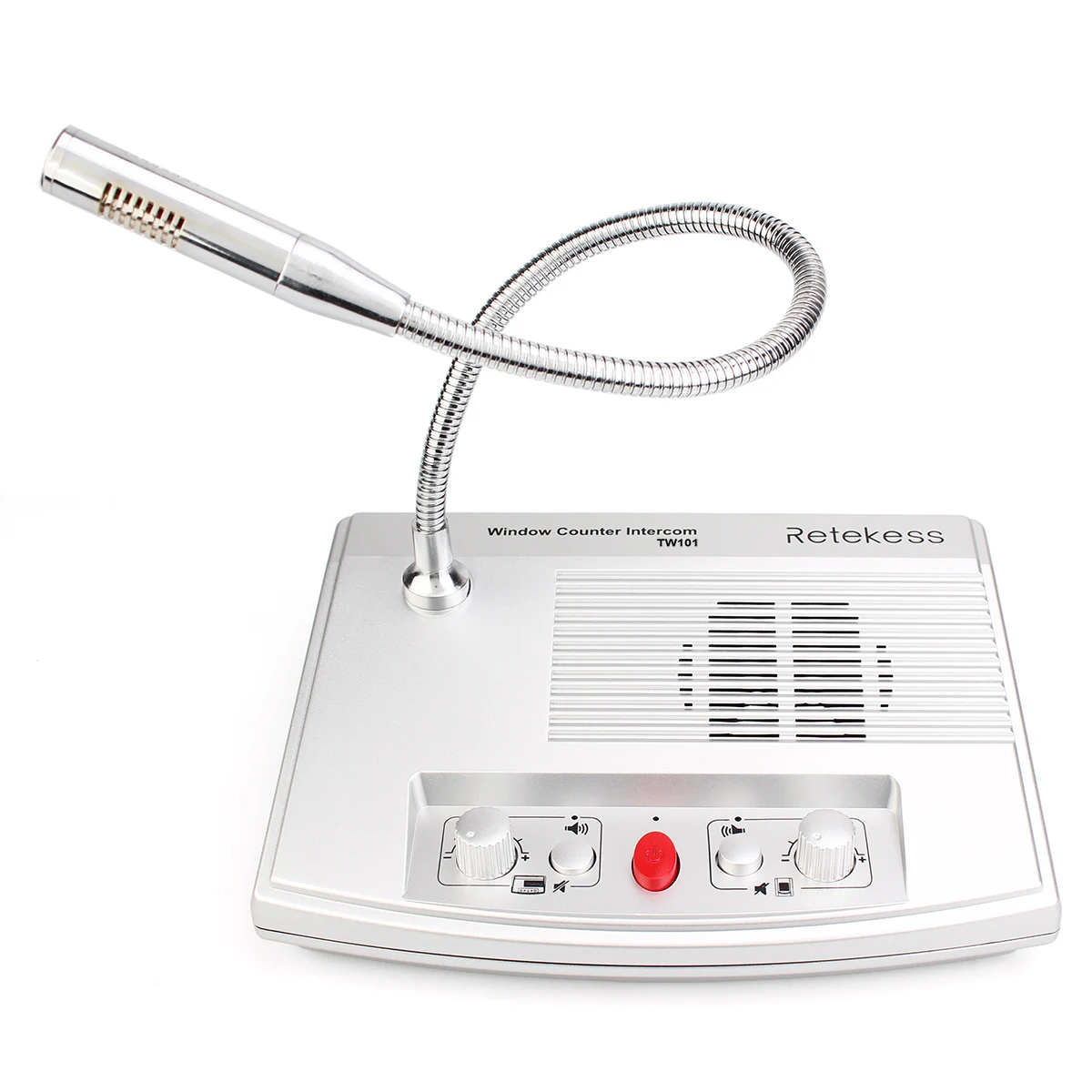 Window Speaker Intercom System Bank Counter Dual-way Intercommunication ...