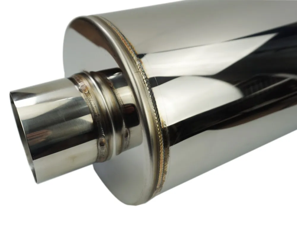 Universal Stainless Steel 3 Inch Inlet Exhaust Muffler - Buy 3 Inch ...