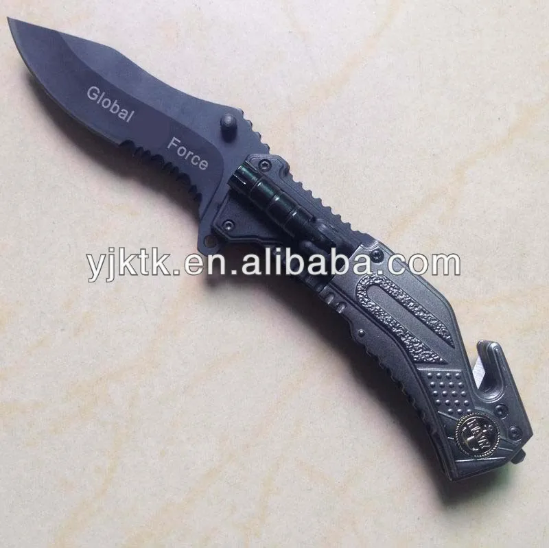 Folding Fire Fighter Rescue Knife - Durable & Versatile