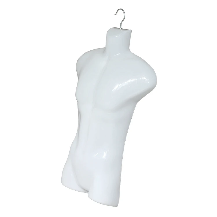 Wholesale Plastic Half Body Top Hanging Mannequin Male