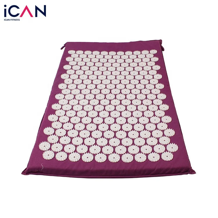 Folding Eco-friendly Massage Spike Acupressure Foot Mat And Pillow Set ...