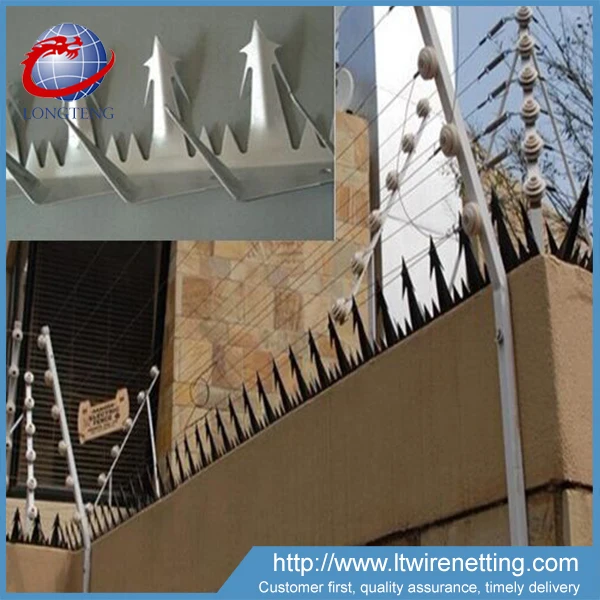 All Kinds Of Galvanized Security Shark Tooth Wall Spikes - Buy Security ...
