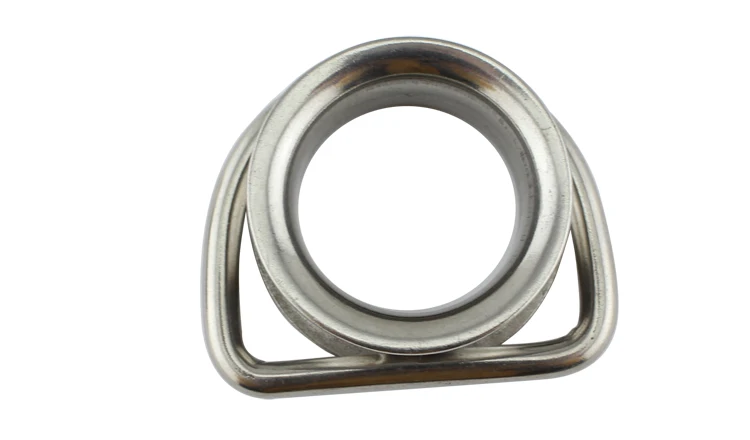 M6/8 316 Stainless Steel Wire Rope D Ring With Round Shave Thimble For ...