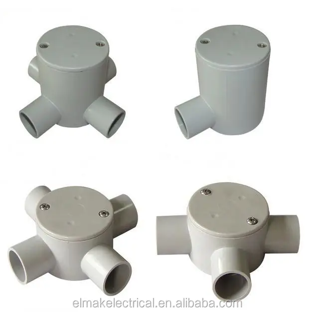 Plastic Pvc Electrical Conduit Fittings Deep Electrical Box 2 Way - Buy ...