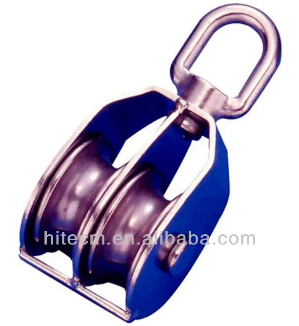 Wire Rope Double Marine Pulley Swivel Stainless Steel Block - Buy ...