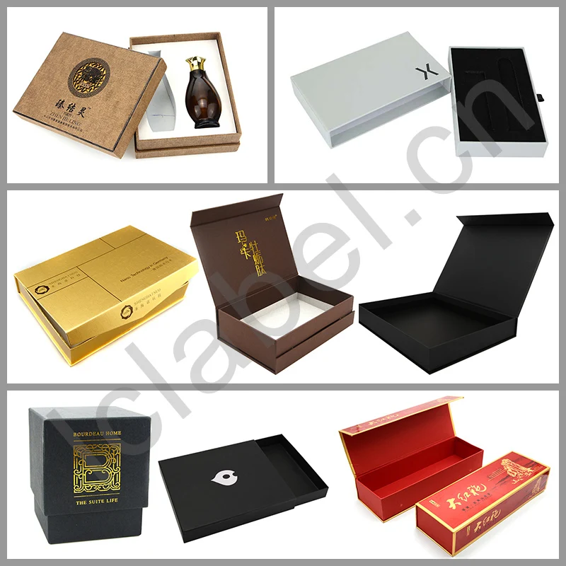 High End Chipboard Paper Box Hard Cardboard Tea Packaging Box With ...