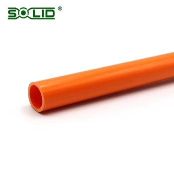 Orange Heavy Duty Pvc Electrical Conduit Hot Melt Connection Pvc Pipe ...