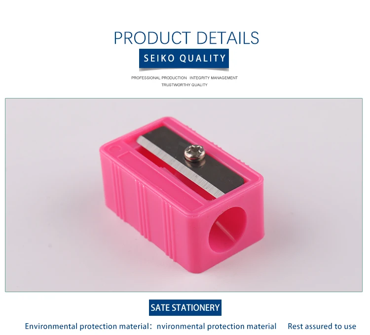 Small Rectangular Planar Pencil Sharpener Colorful Plastic Pencil ...