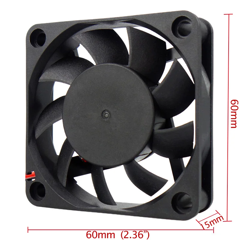 High Performance DC 60mm Cooling Fan - 12V Ball Bearing