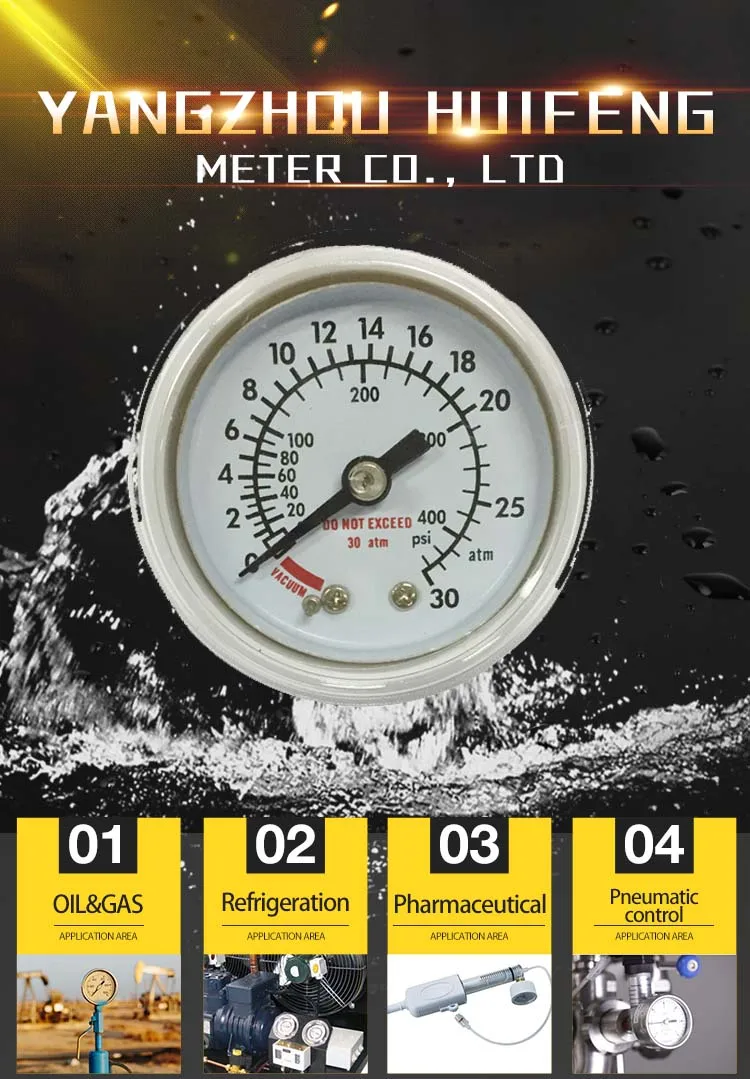 Indeflator Pressure Gauge,0-15 0-30 0-40 Atm Medical Balloon Inflation ...