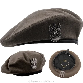 Wool Felt Army Military Beret Cap/hat For Men - Buy Wool Felt Beret ...