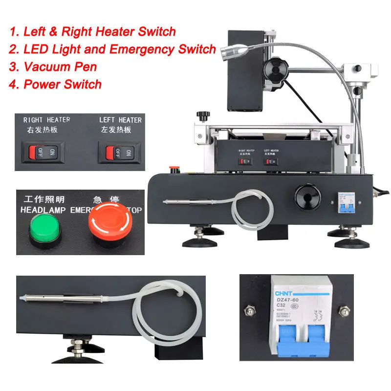 Achi Ir12000 Laser Bga Chips Reballing Machine Price Good - Buy Bga ...