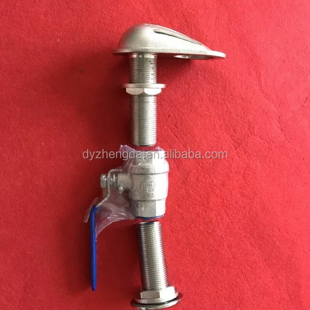 Stainless Steel 316 Marine Water Boat Hardware Thru-hull Intake Scoop ...