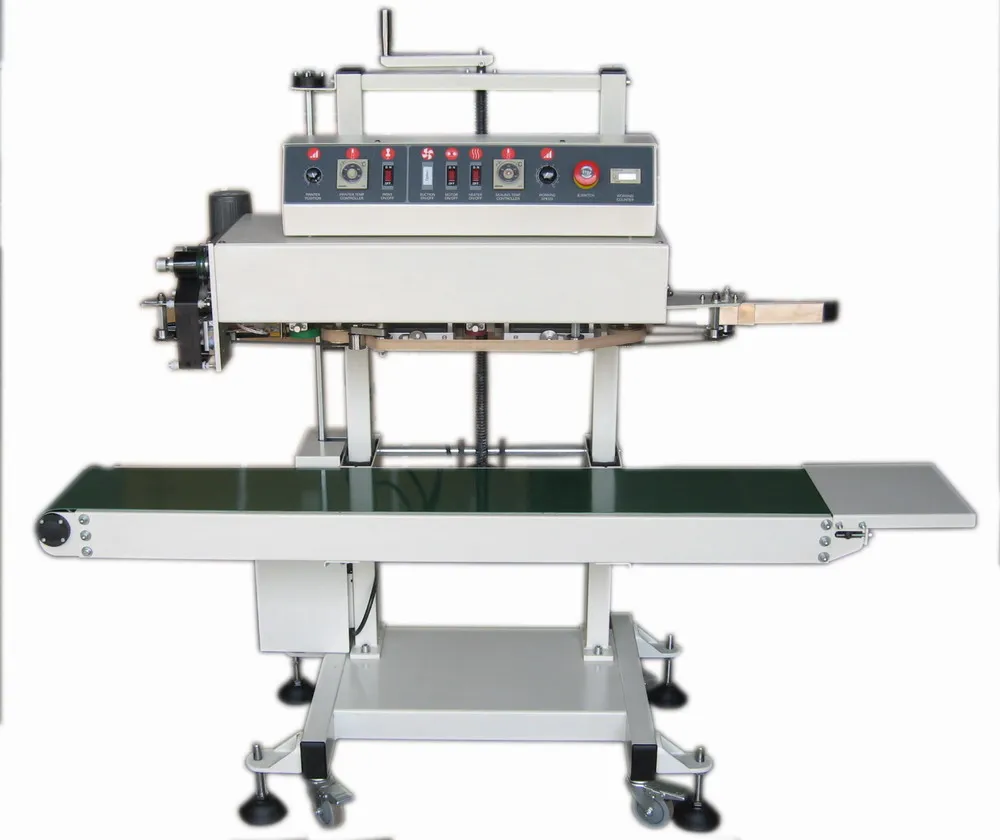 High Speed Horizontal Continuous Heat Sealer with Hot Stamp Ribbon Printing