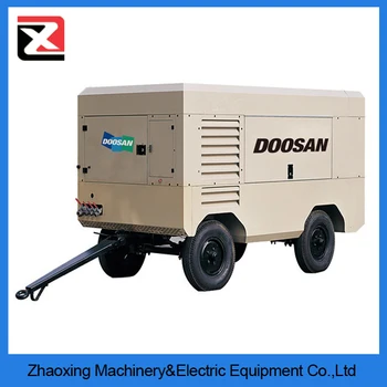 Doosan Air Compressor/commins Diesel Engine Portable 10 Bar Screw Air ...