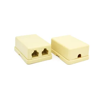 6p4c Rj11 Telephone Connection Box Double Port Junction Box - Buy Rj11 ...