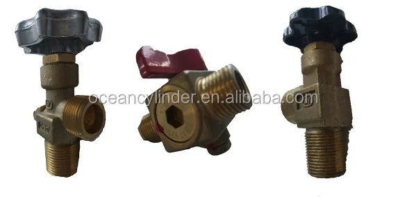 CGA540 valve equipped 30L helium gas cylinder, helium gas valve ...