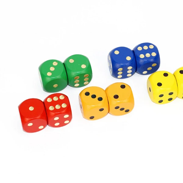 30mm Colored Wooden Dice Custom Number Cube Dice - Buy Custom Wood Dice ...