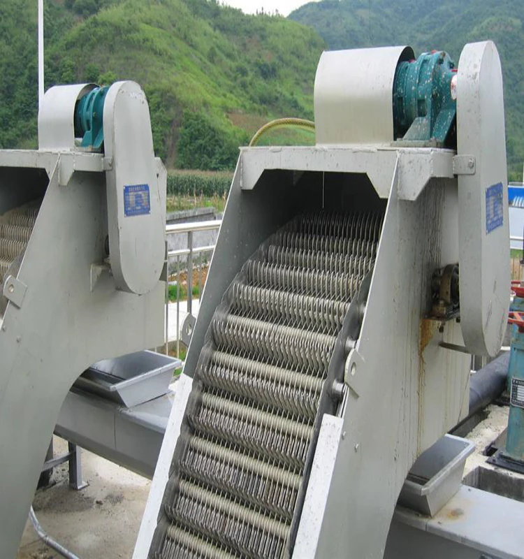Mechanical Trash Coarse Rake Bar Screen With Sewage Treatment Plant ...