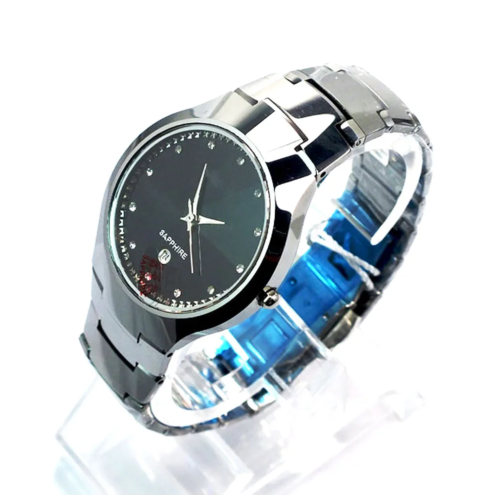 2021 Precious Material Sapphire Steel Back Men Tungsten Watch